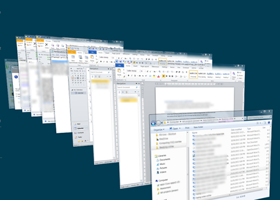 Switching between open applications | Help Centre | The Open University